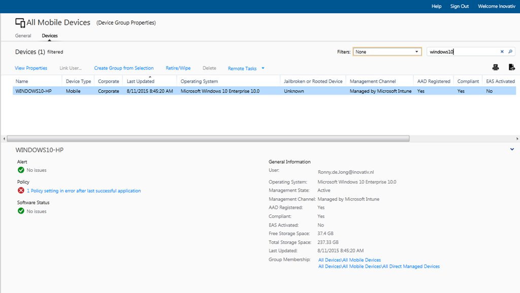 Integrate your Microsoft Intune device enrollment with Azure AD ...