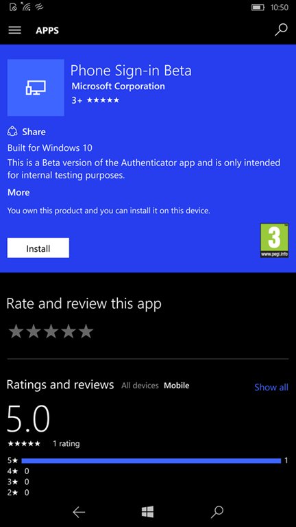 Unlock your Windows 10 PC with your Windows Mobile Phone Sign-in App ...