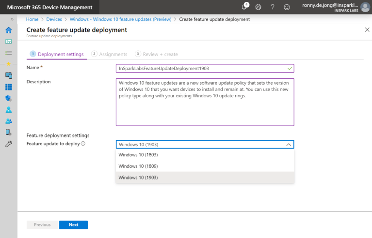 More control on Windows-as-a-Service with Microsoft Intune Feature ...